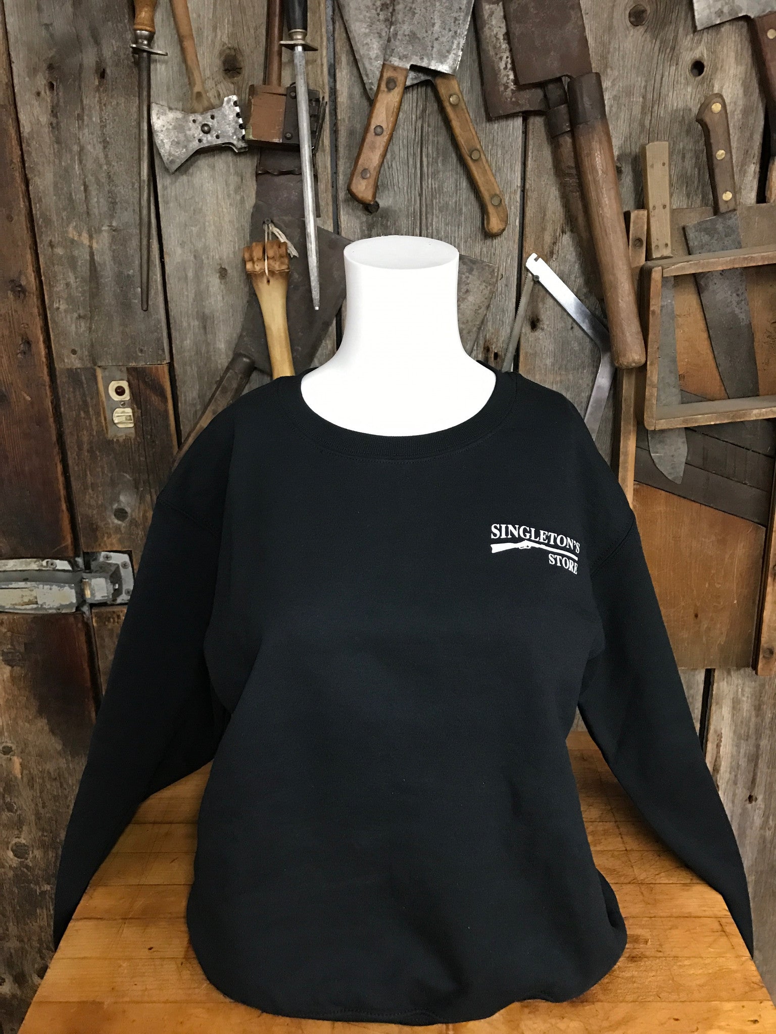 Singleton's General Store Black Crew Neck